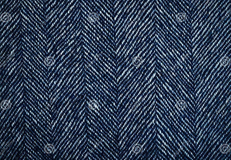 Blue Herringbone Fabric Texture Background Stock Illustration ...
