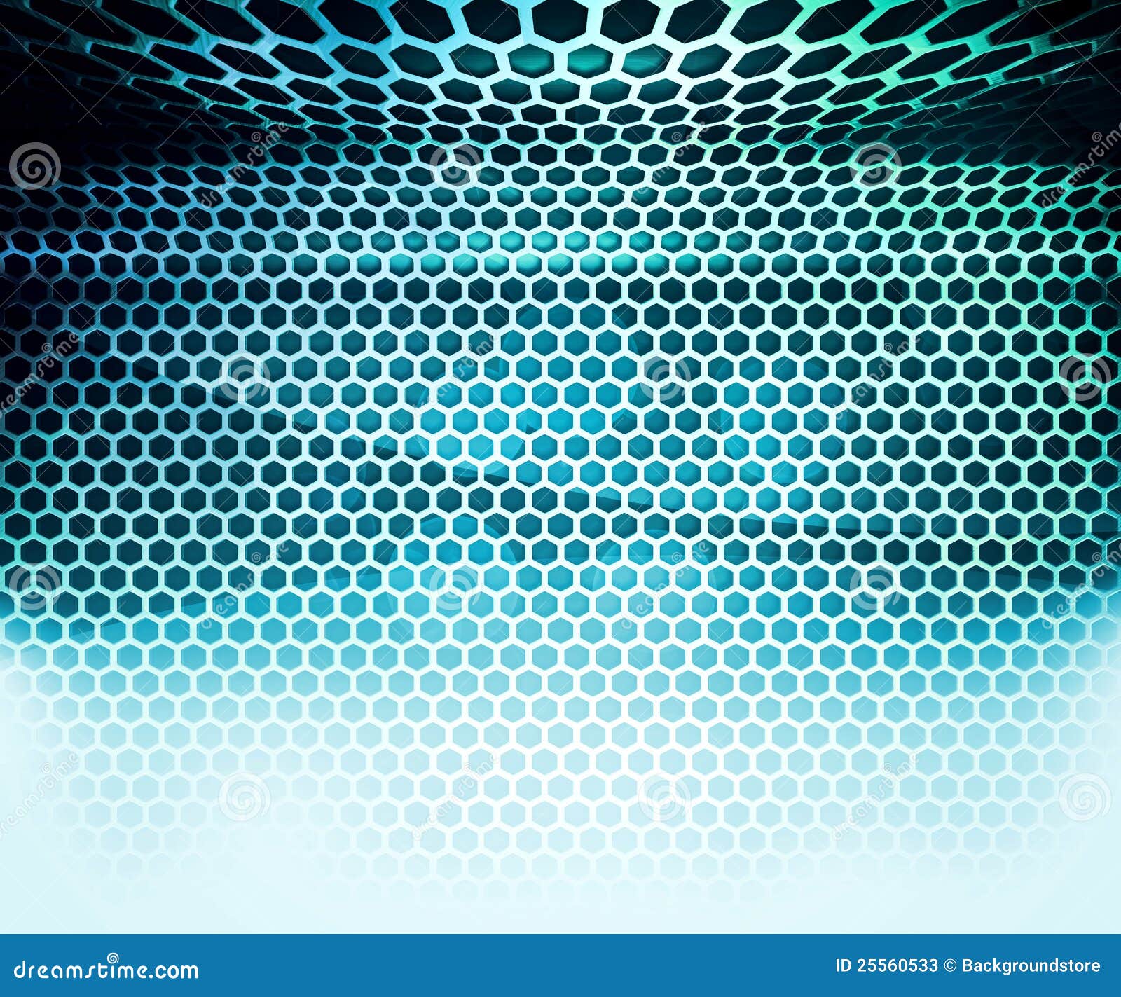 Blue Hex Grid Abstract Background Stock Illustration - Illustration of ...