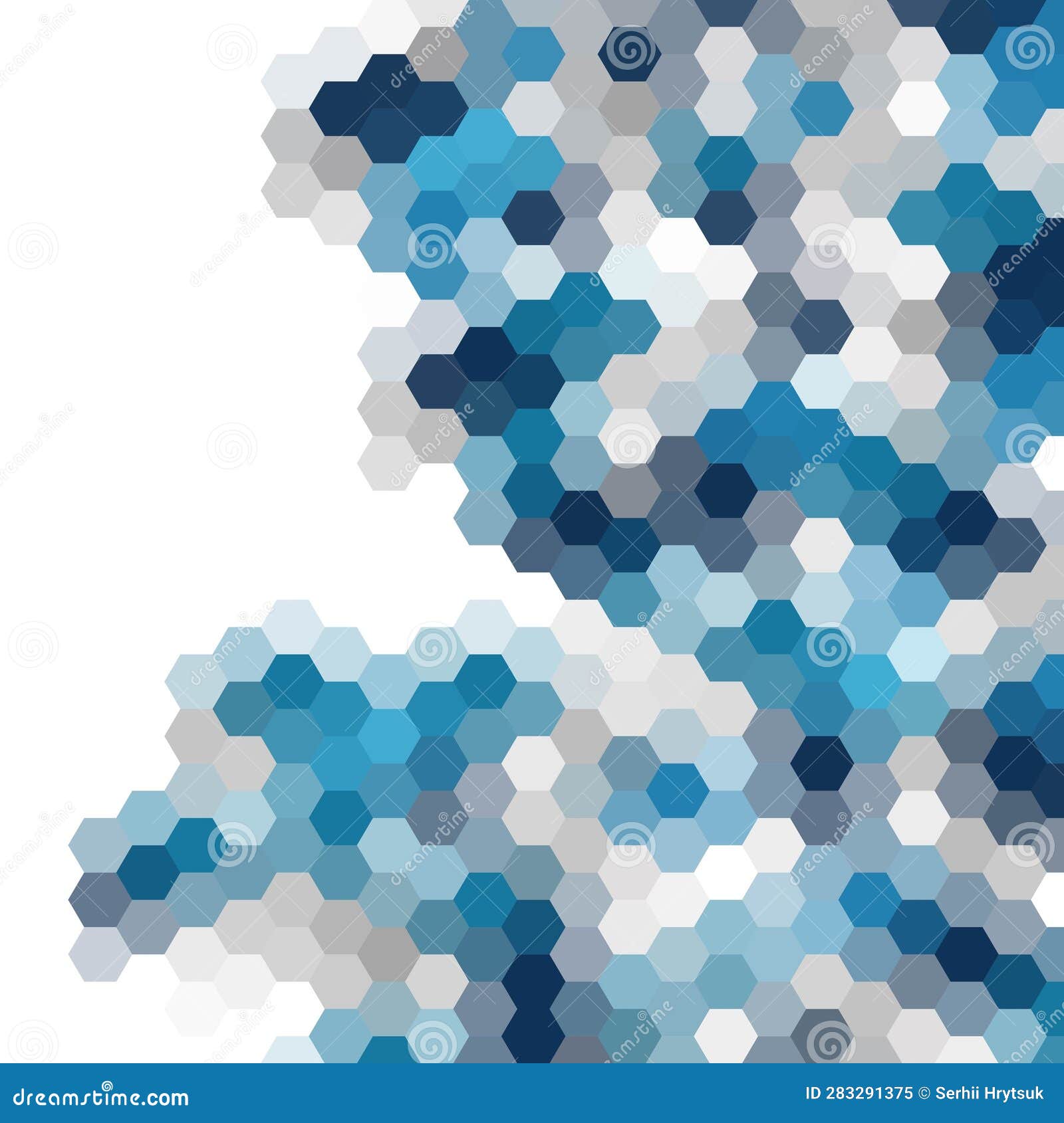 Blue Hexagon Background, Pattern, Hexagon Wallpaper. Vector ...