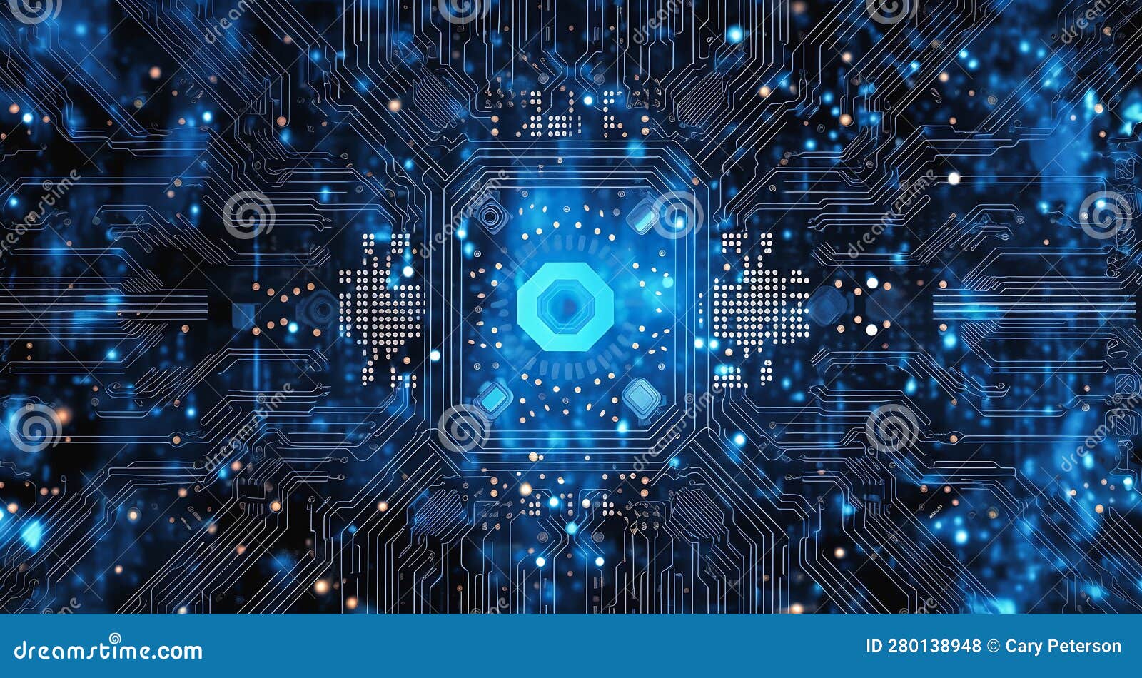 The Interconnections Of A Circuit Board Royalty-Free Stock Photography ...