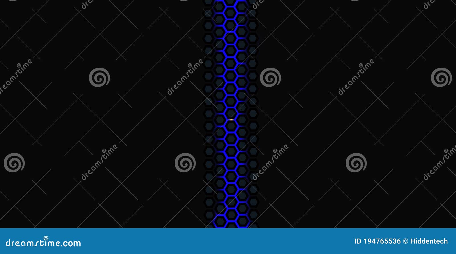 Blue hexagon pattern stock illustration. Illustration of pattern ...
