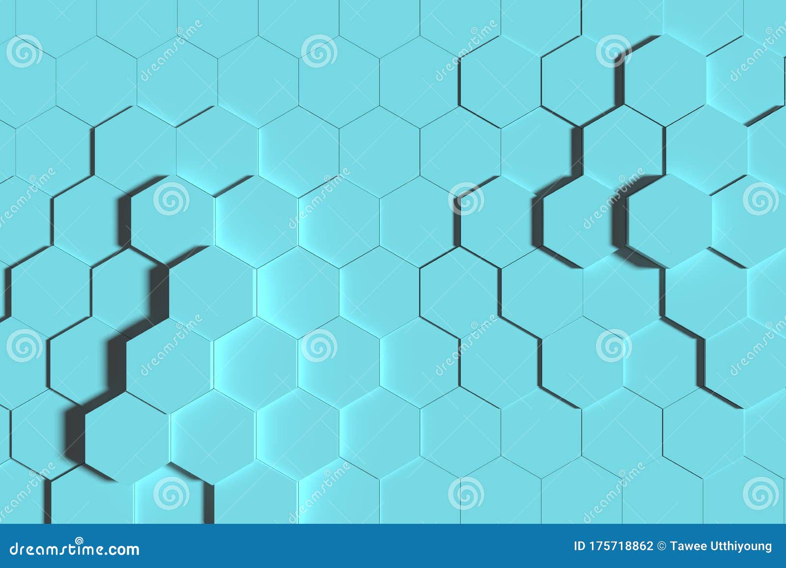 Blue Hexagonal Abstract Background Stock Photo - Image of element ...