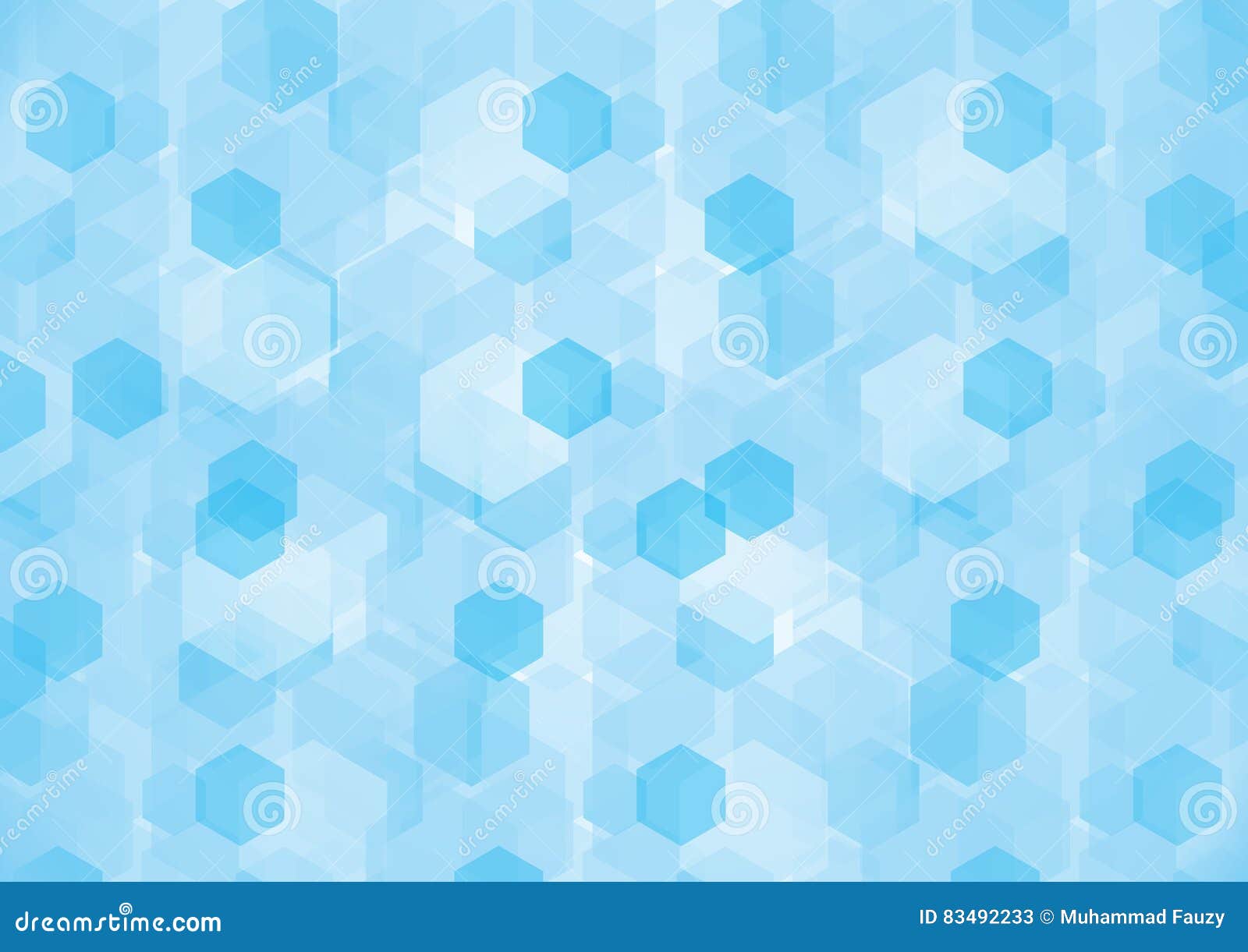 Blue Hexagonal Background stock illustration. Illustration of ...