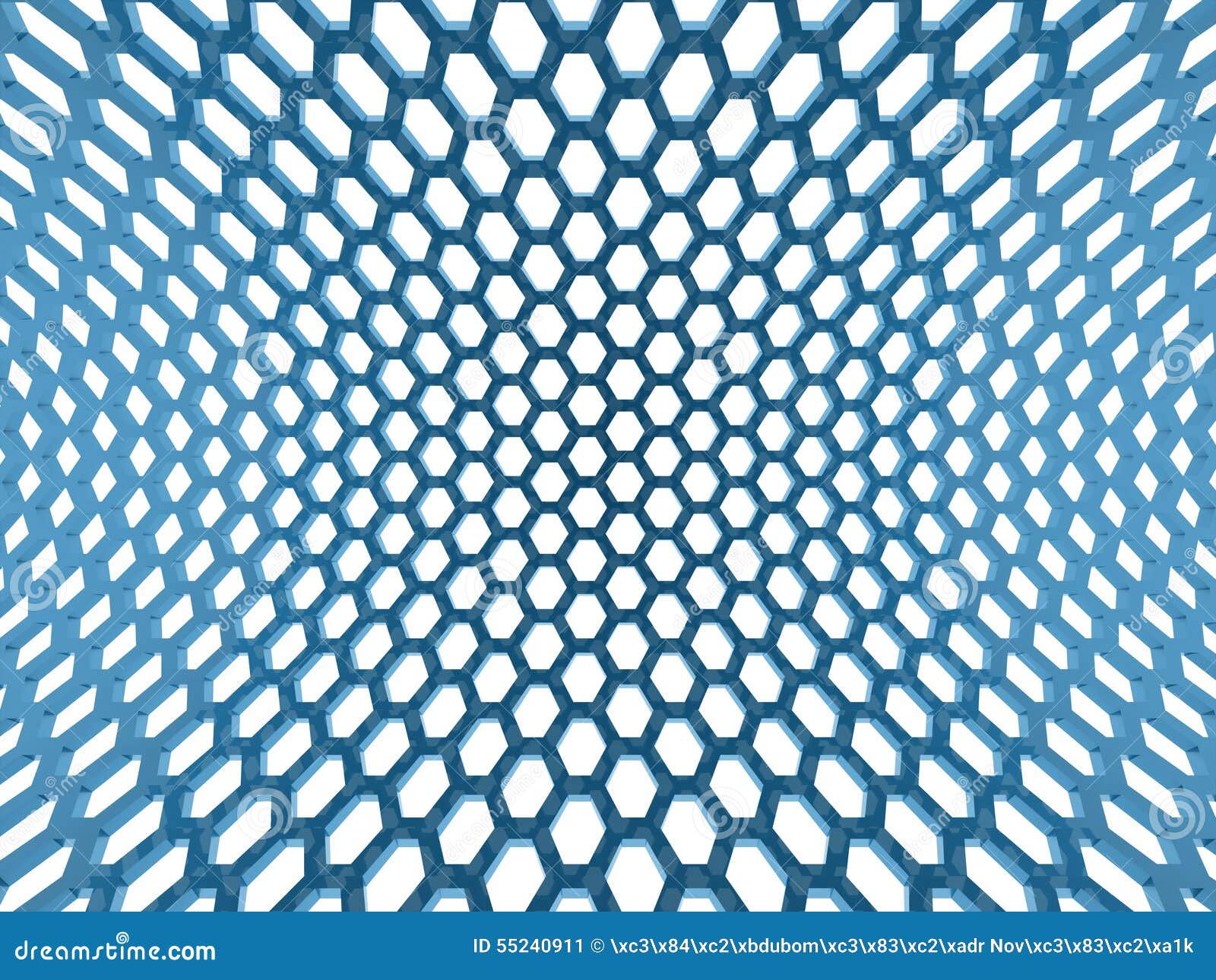 Blue hexagonal mesh stock illustration. Illustration of mesh - 55240911