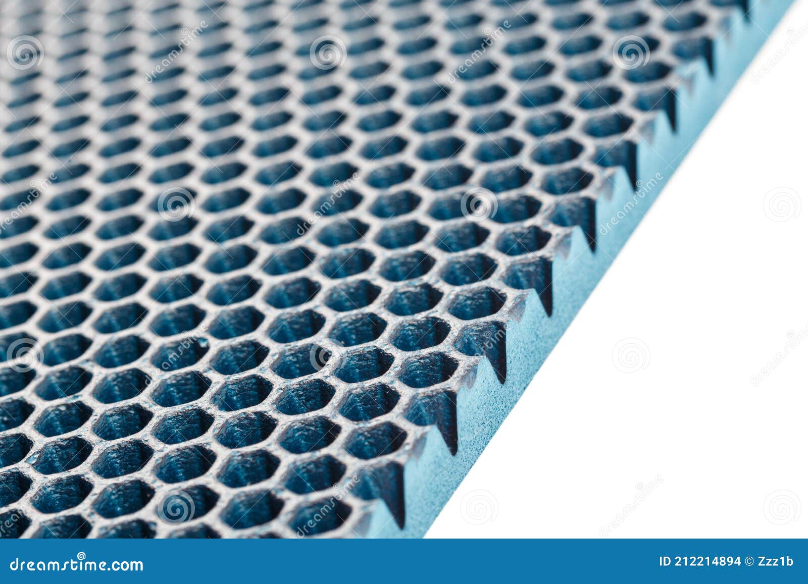 Blue Hexagonal Punched EVA - Ethylene Vinyl Acetate Foam Carpet Linear ...