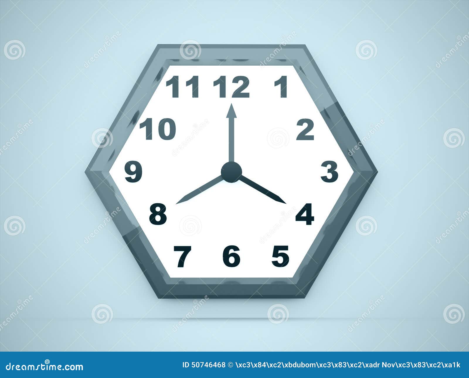 Blue Hexagonal Watch Concept Stock Illustration - Illustration of ...