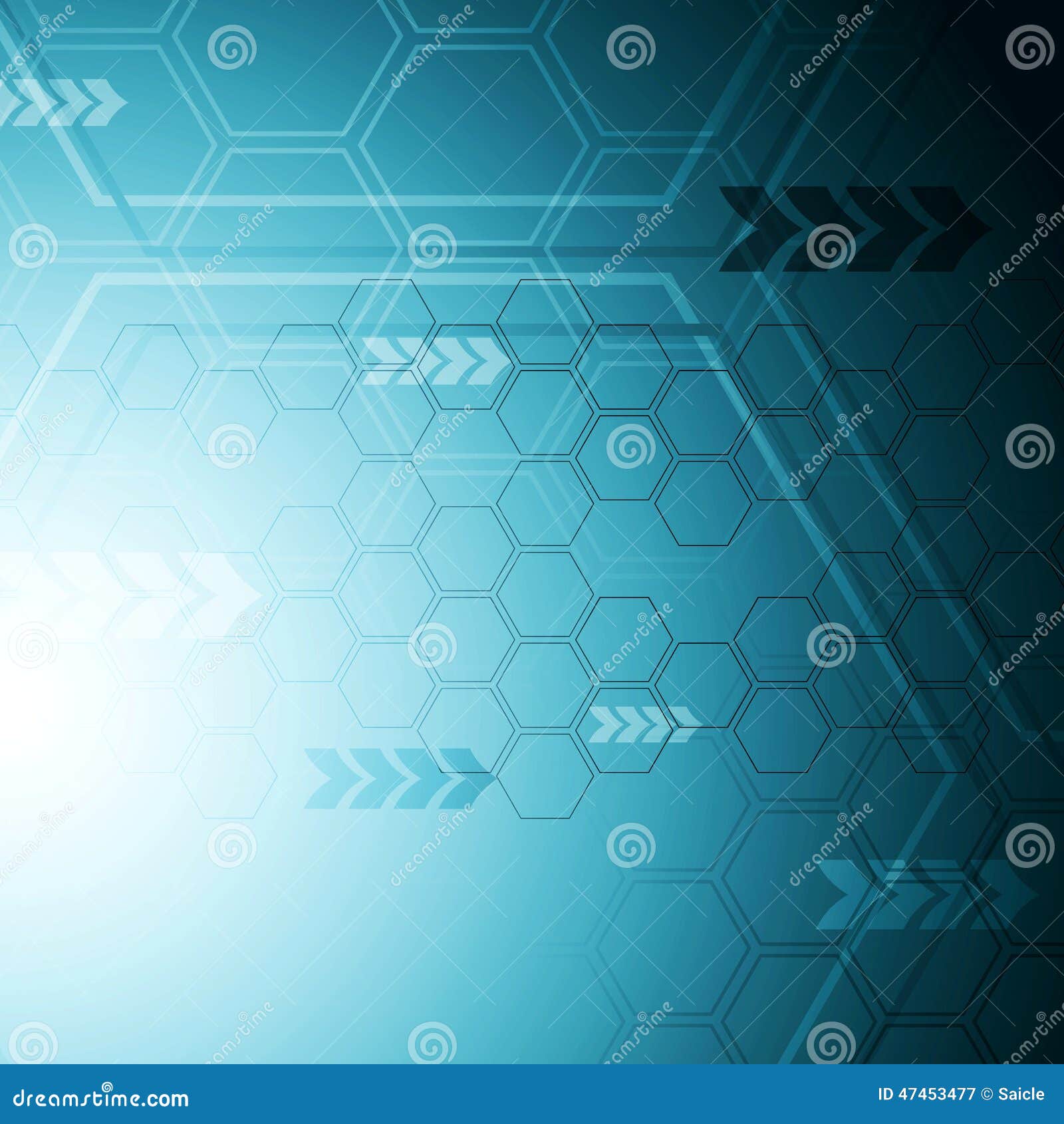 Blue Hi-tech Abstract Background Stock Vector - Illustration of ...