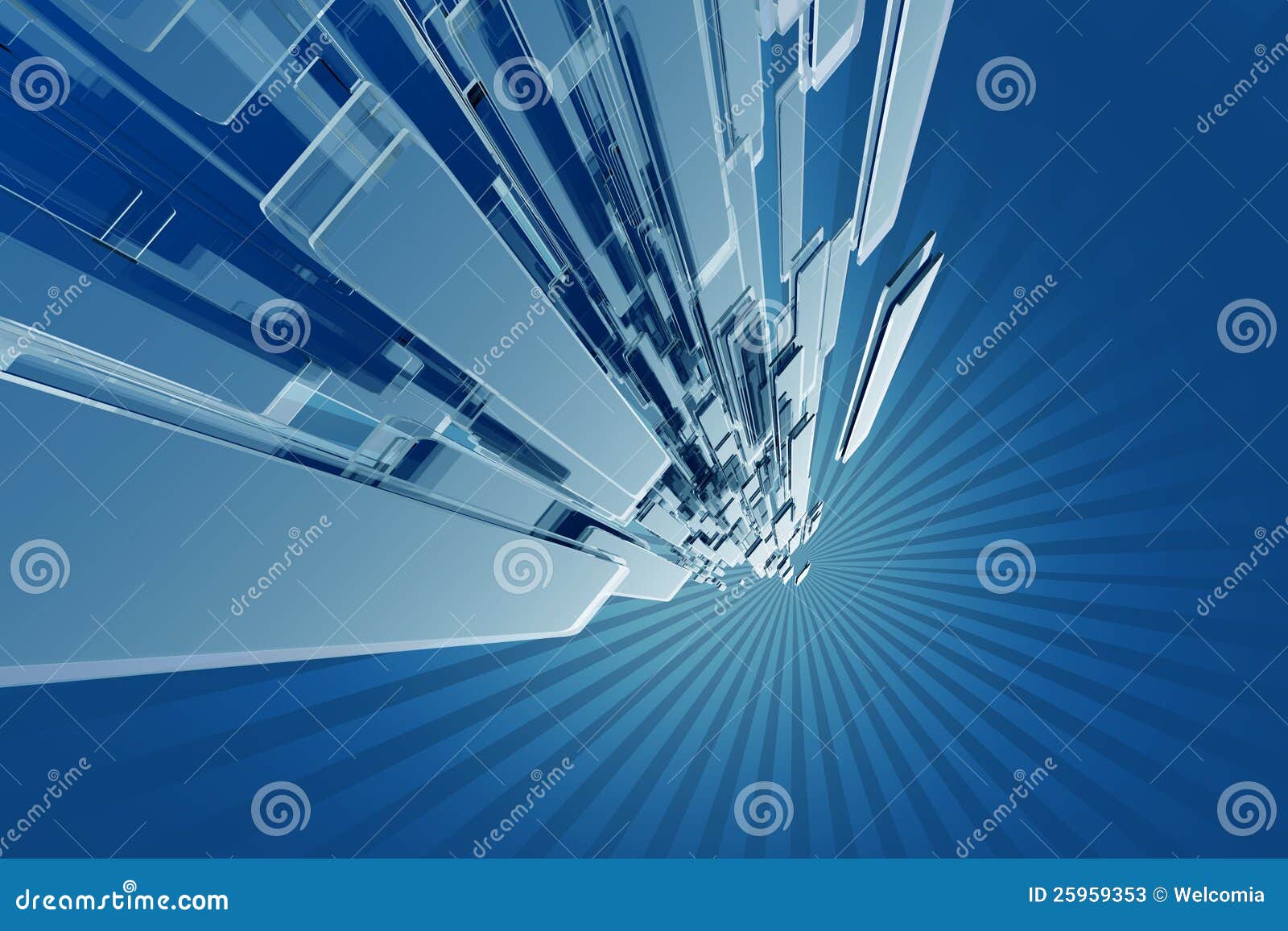 Blue Hi-Tech Design stock illustration. Illustration of sharp - 25959353