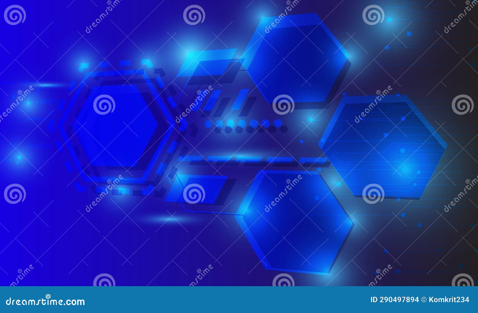 Blue Hi Tech Technology Networking Connection Abstract Background Stock ...