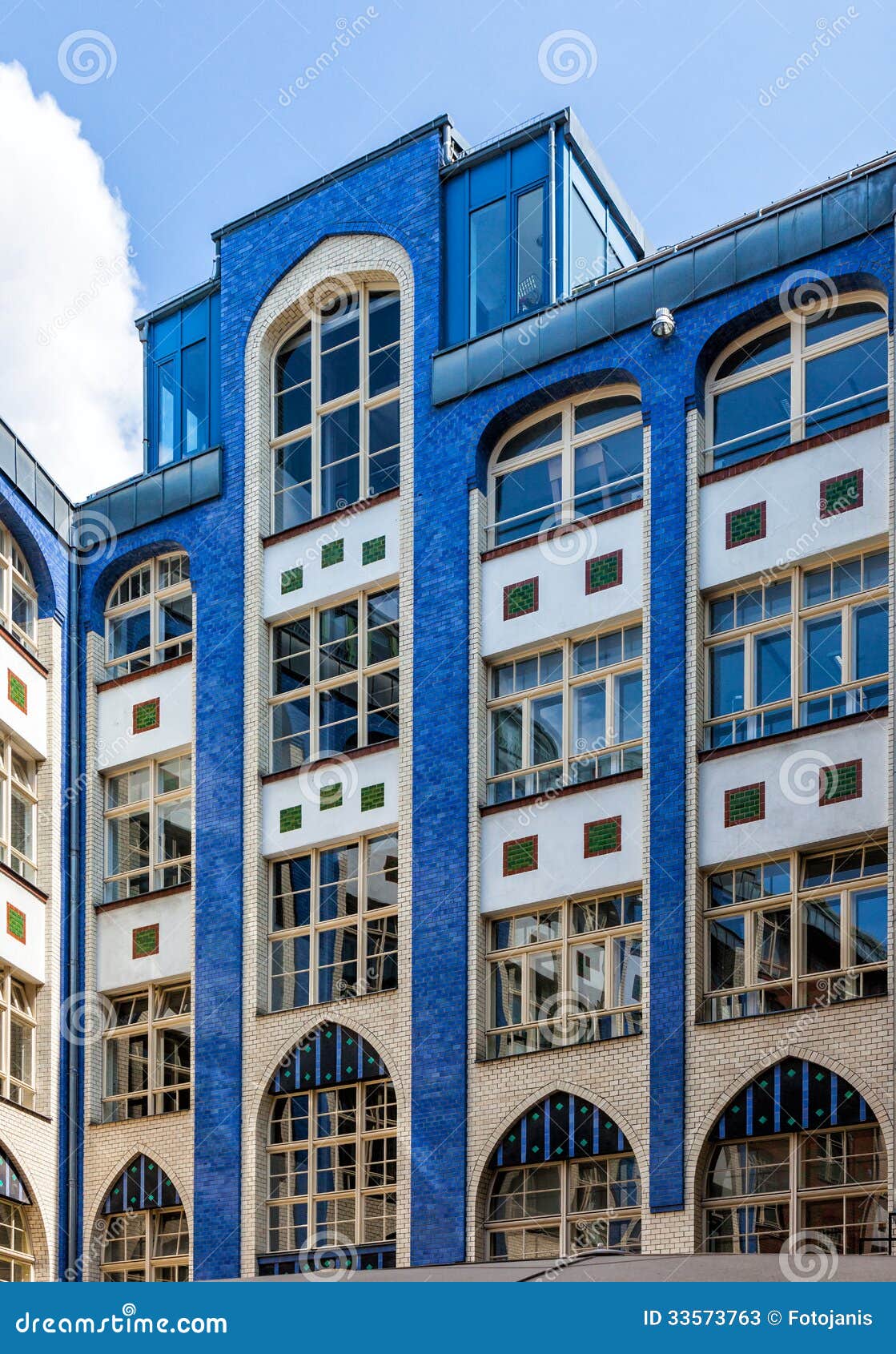 Blue high rise building stock image. Image of offices - 33573763