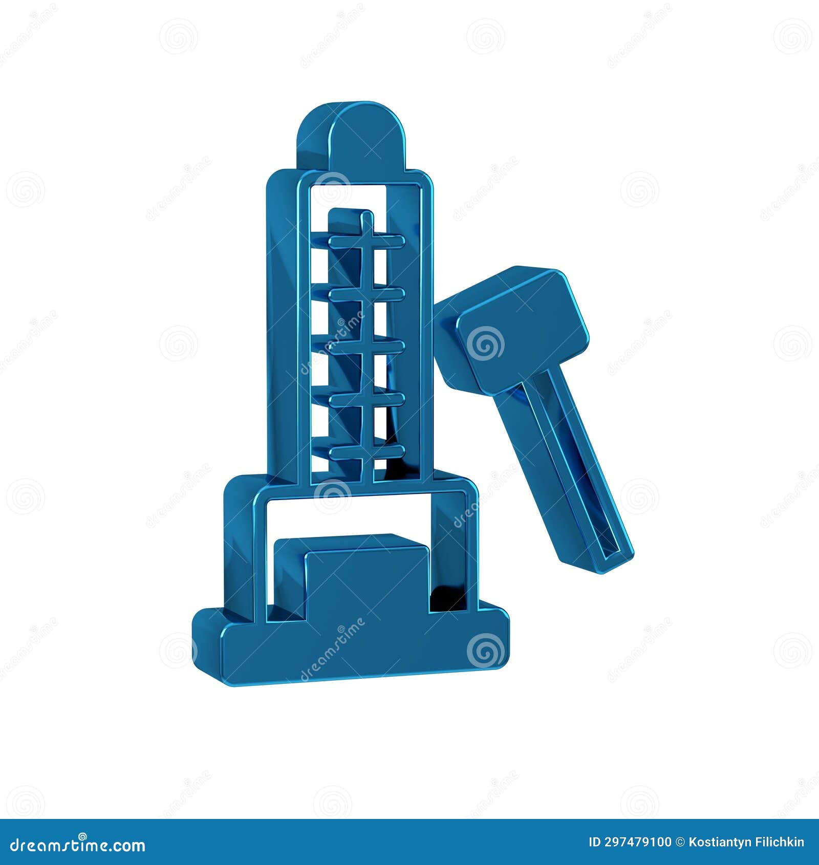 High Striker Machine Flat Vector Illustration. Strength Tester Game ... High Striker Machine Flat Vector Illustration. Strength Tester Game ...