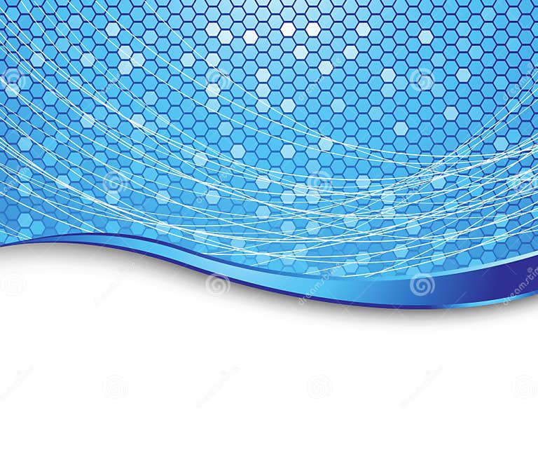Blue High-tech Background - Cells Stock Vector - Illustration of ...