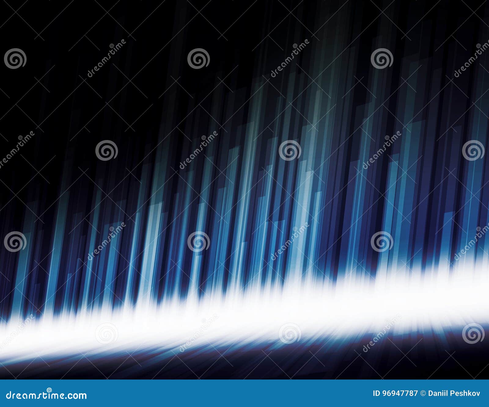 Blue high tech wallpaper stock illustration. Illustration of burst ...