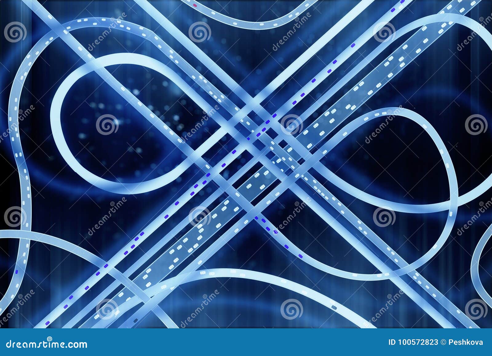 Blue highway background stock illustration. Illustration of bridge ...