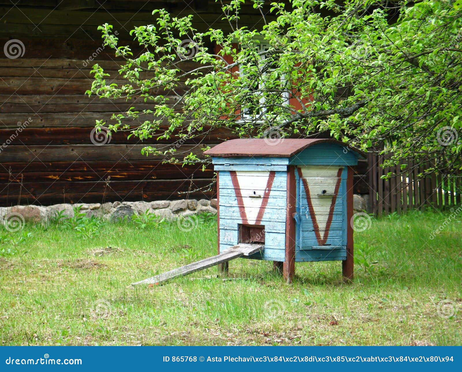 Blue hive stock photo. Image of apiculture, hive, wood - 865768