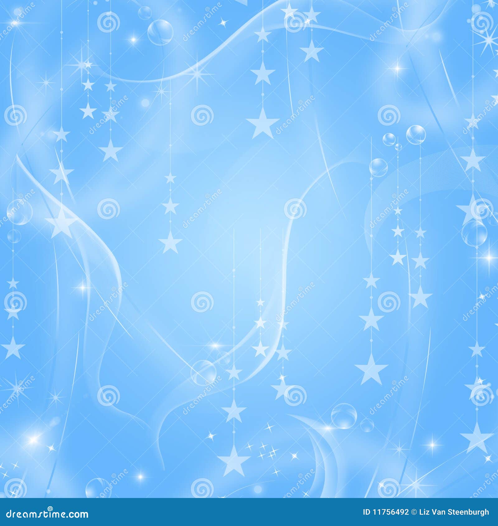 Blue Holiday Background stock illustration. Illustration of glowing ...