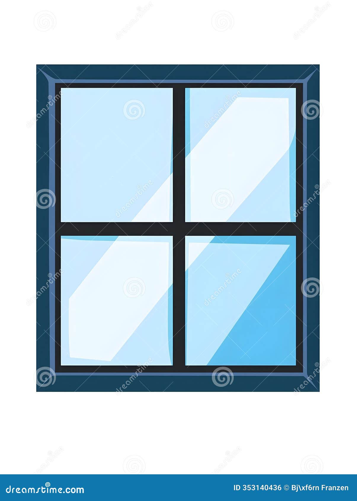 Blue Home House Frame WIndows Icon Logo Symbol Stock Illustration ...