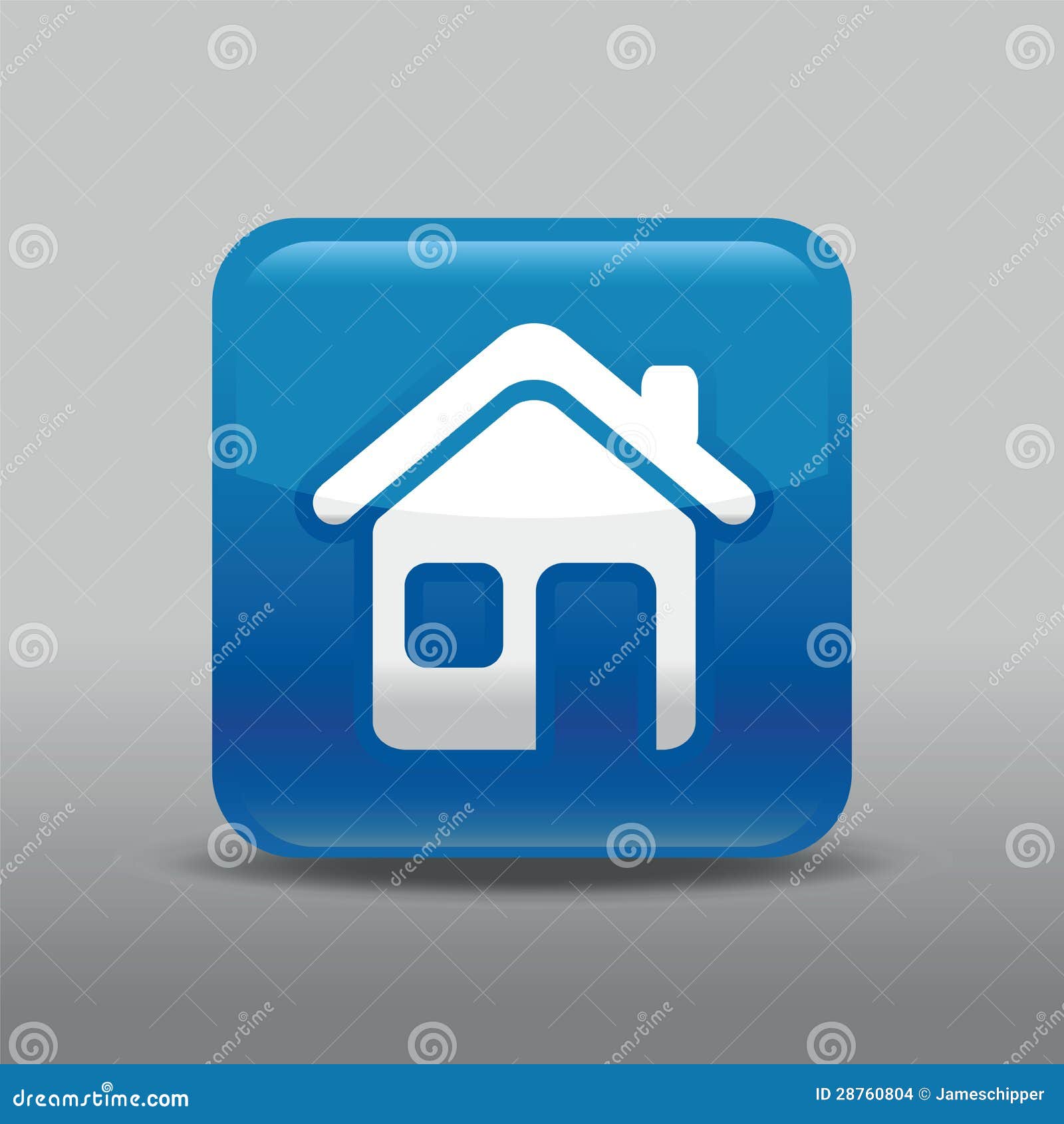 A blue home icon stock vector. Illustration of isolated - 28760804