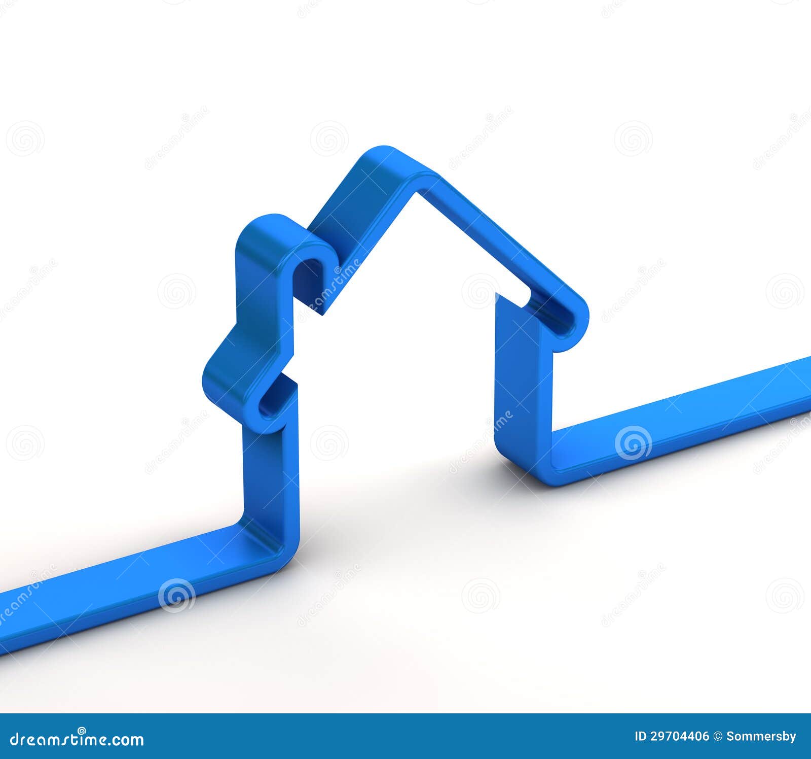 Blue home sign stock illustration. Illustration of equipment - 29704406