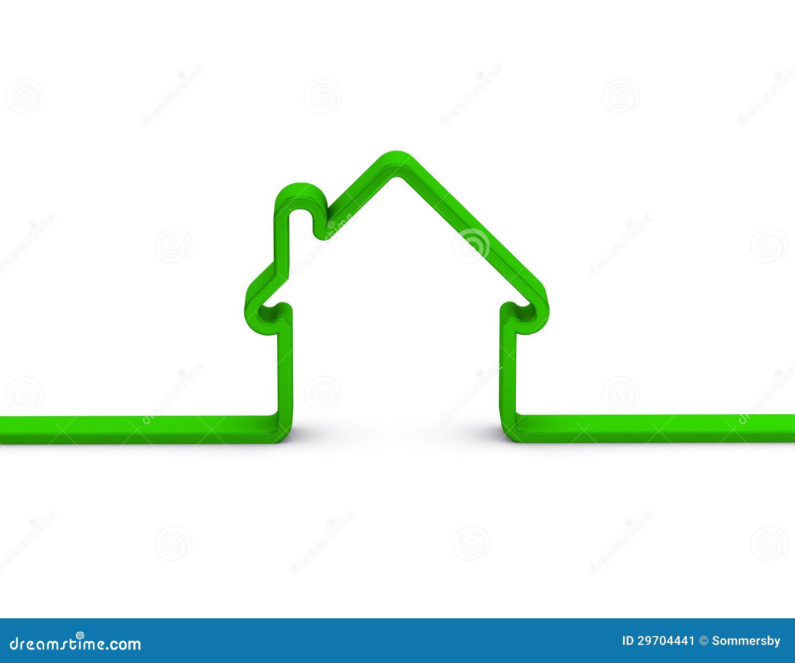 Green home sign stock illustration. Illustration of band - 29704441