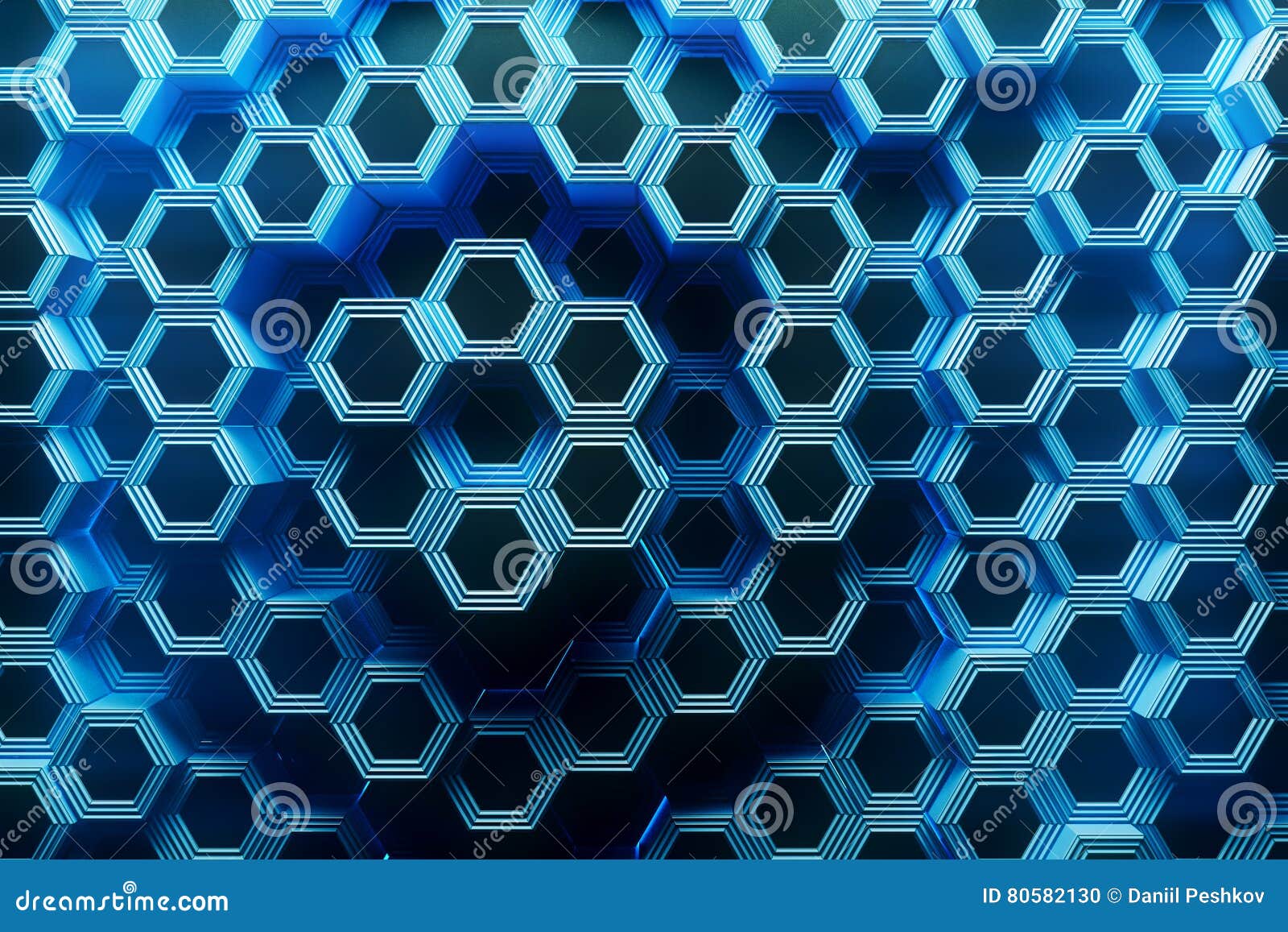Blue Honeycomb Background