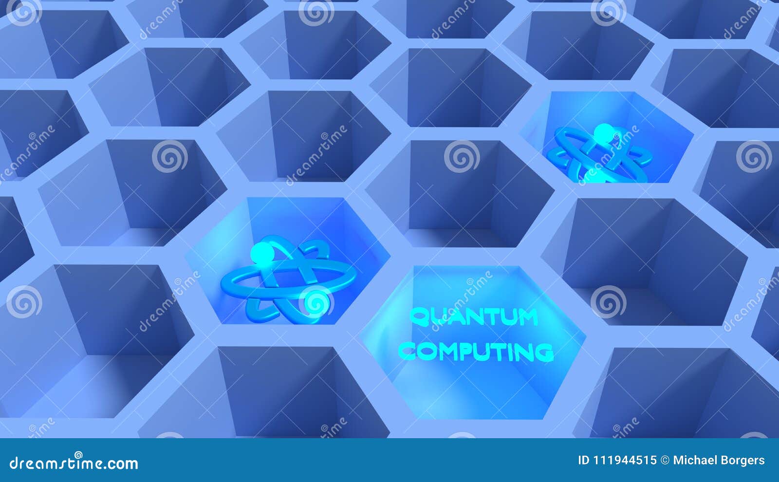 Blue Honeycomb. Advertising Layouts - Vektorgrafik. Abstract Vector ...