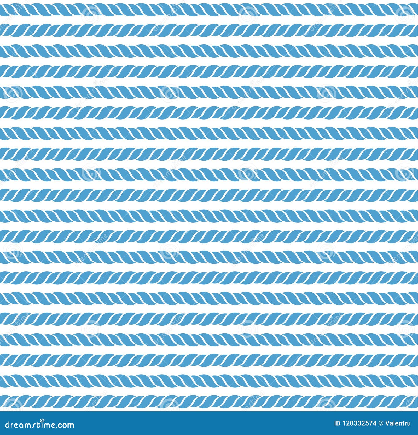 Blue Horizontal Rope Seamless Pattern Stock Vector - Illustration of ...