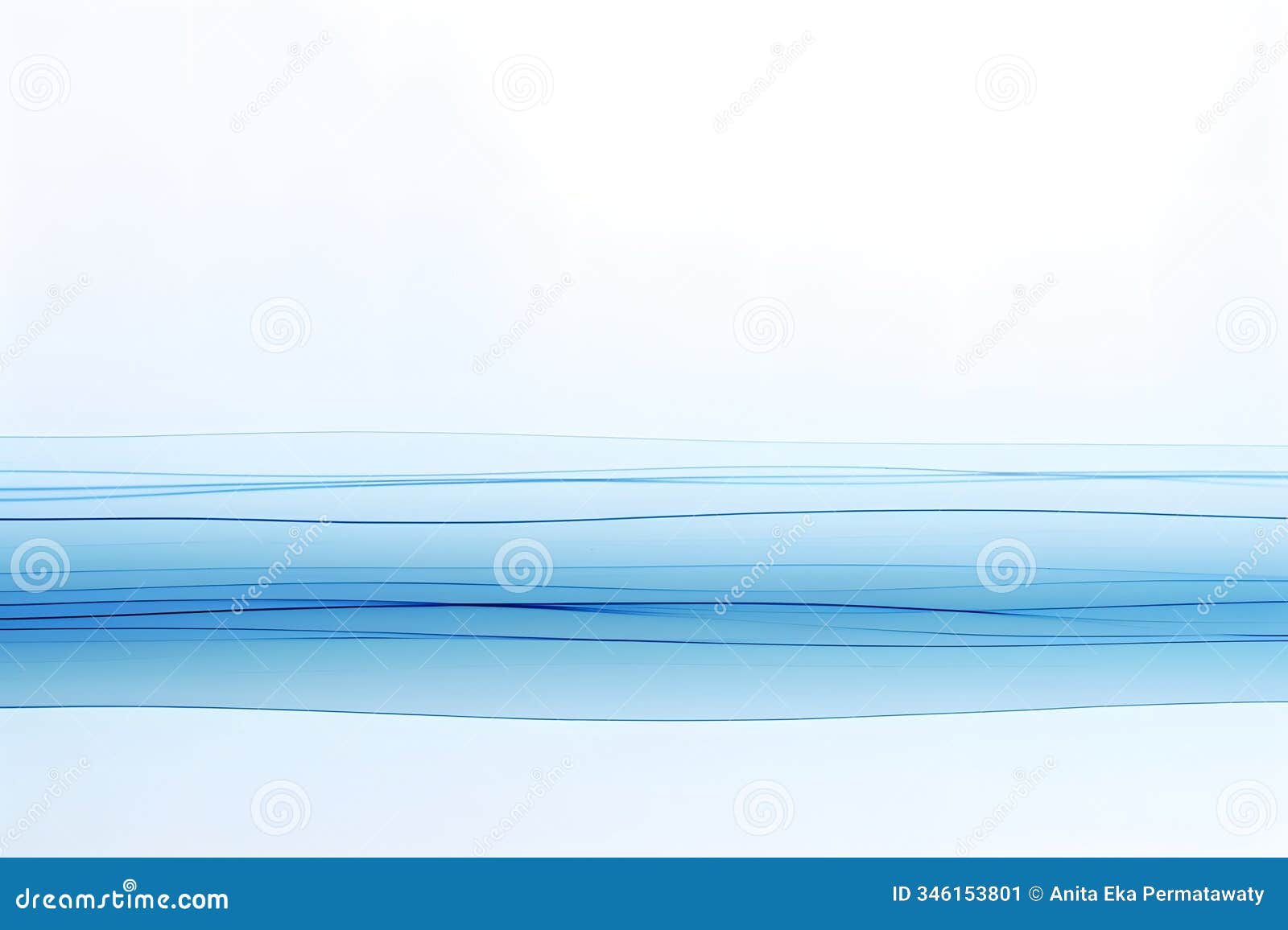 Blue Horizontal Wavy Lines on White Background Stock Illustration ...
