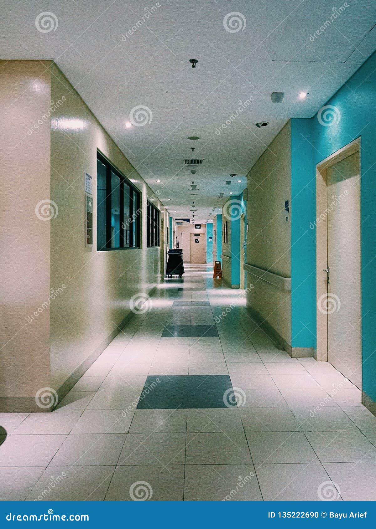 An empty Hospital hall stock photo. Image of glass, international ...
