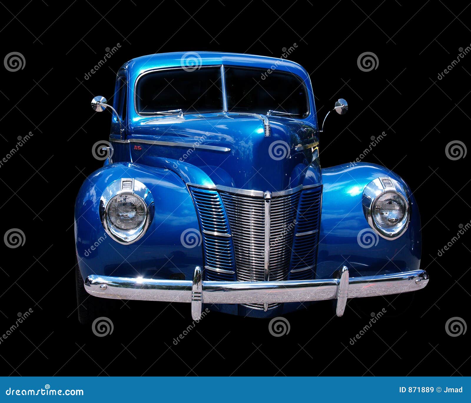 Blue Hot rod stock image. Image of vehical, drive, grill - 871889
