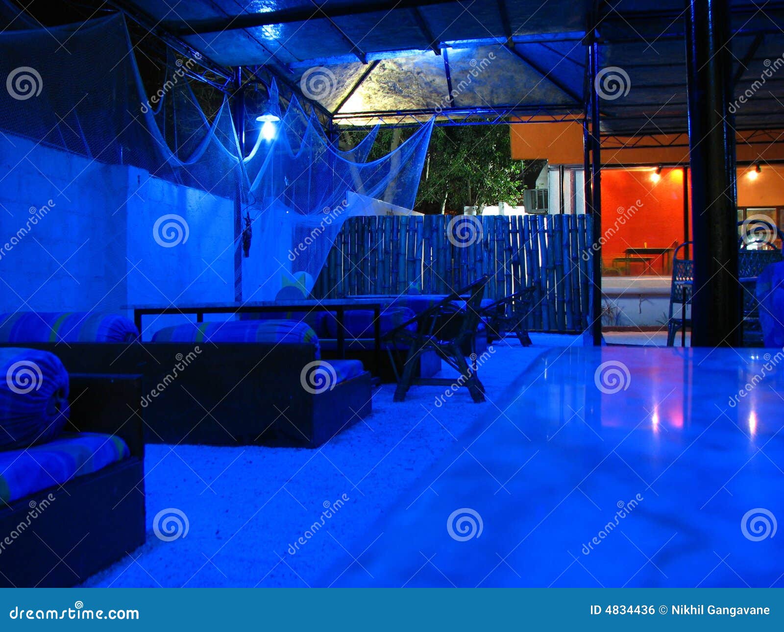 Blue Hotel stock photo. Image of designing, indoors, restaurant - 4834436