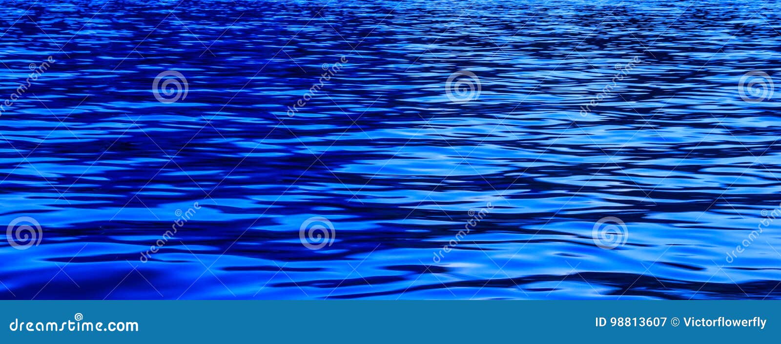 Blue Hour Light Reflection on River Wave Ripples Surface. Abstract ...