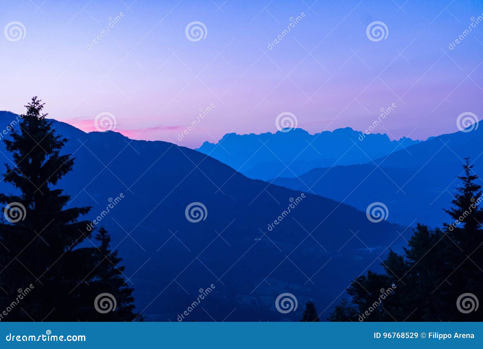 Blue hour stock image. Image of nature, background, tourism - 96768529