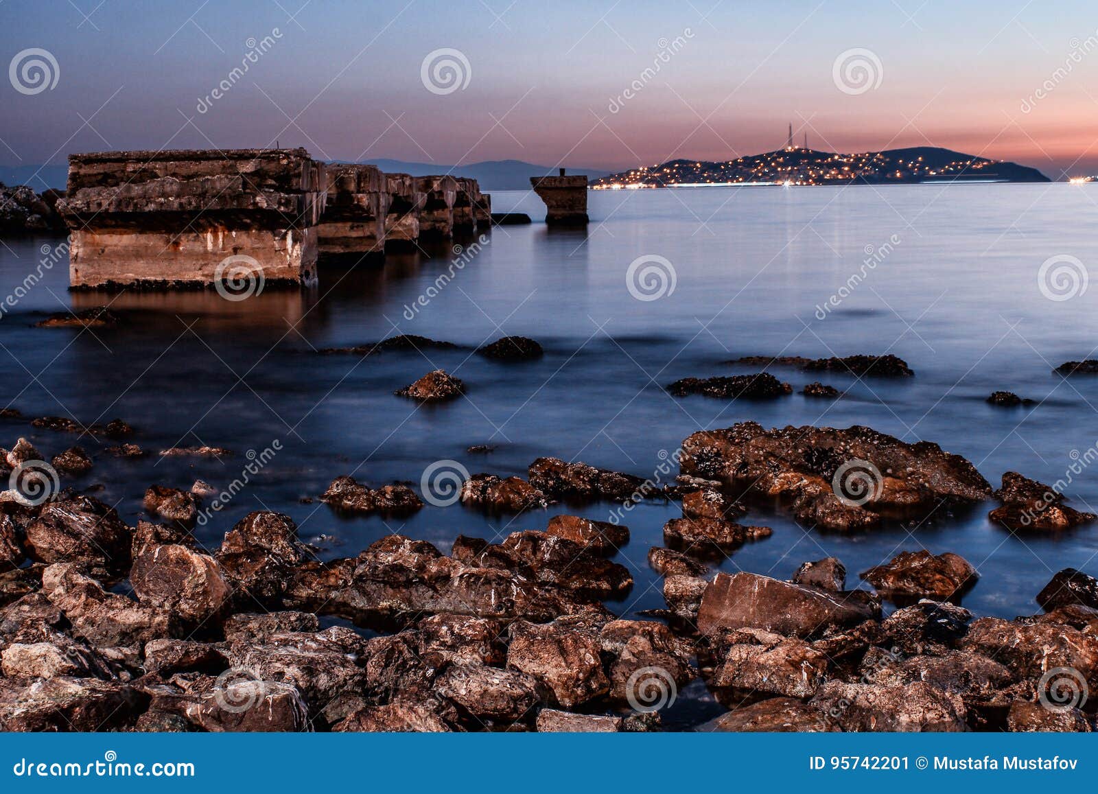 Blue hour stock image. Image of blusky, blue, stonehdr - 95742201
