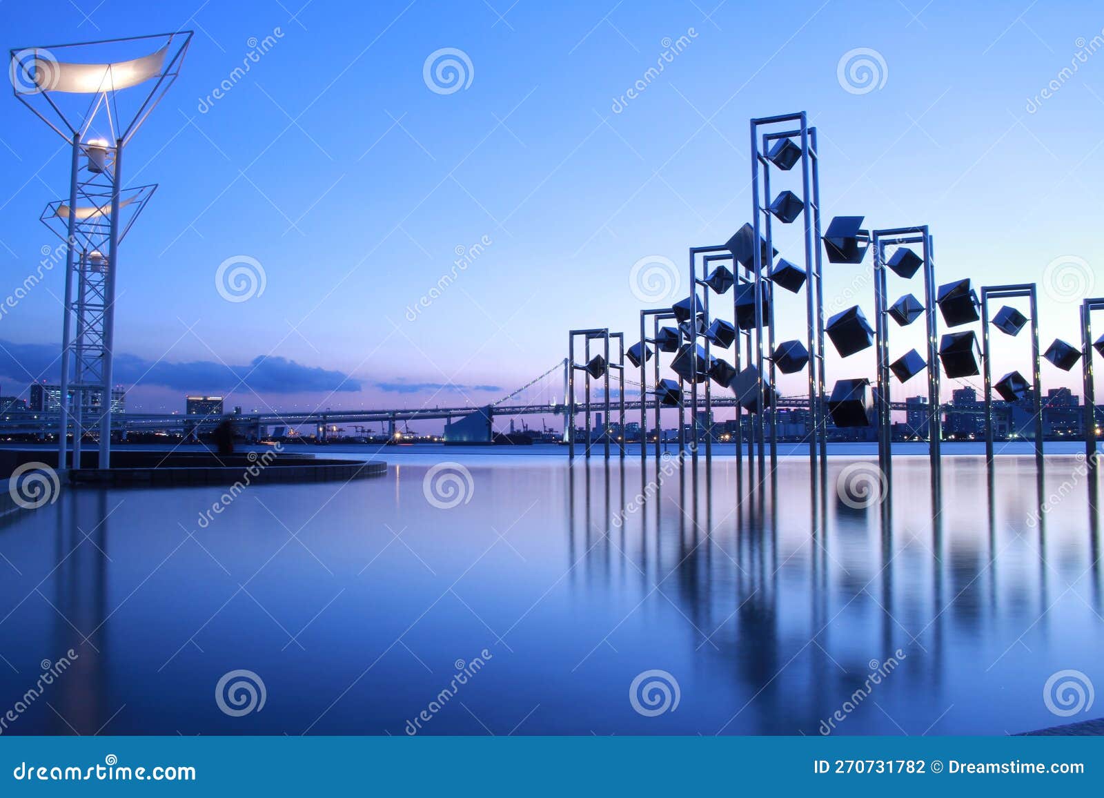 Blue hours in japan editorial photography. Image of skyline - 270731782