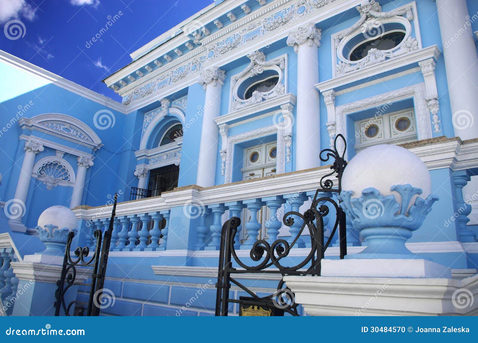 Blue House in Merida, Mexico Stock Photo - Image of merida, stylish ...