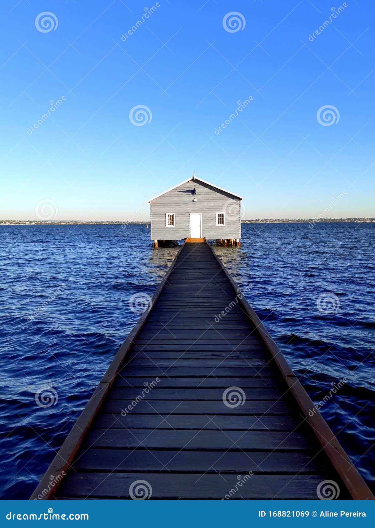 Blue house in Perth stock image. Image of tower, blue - 168821069