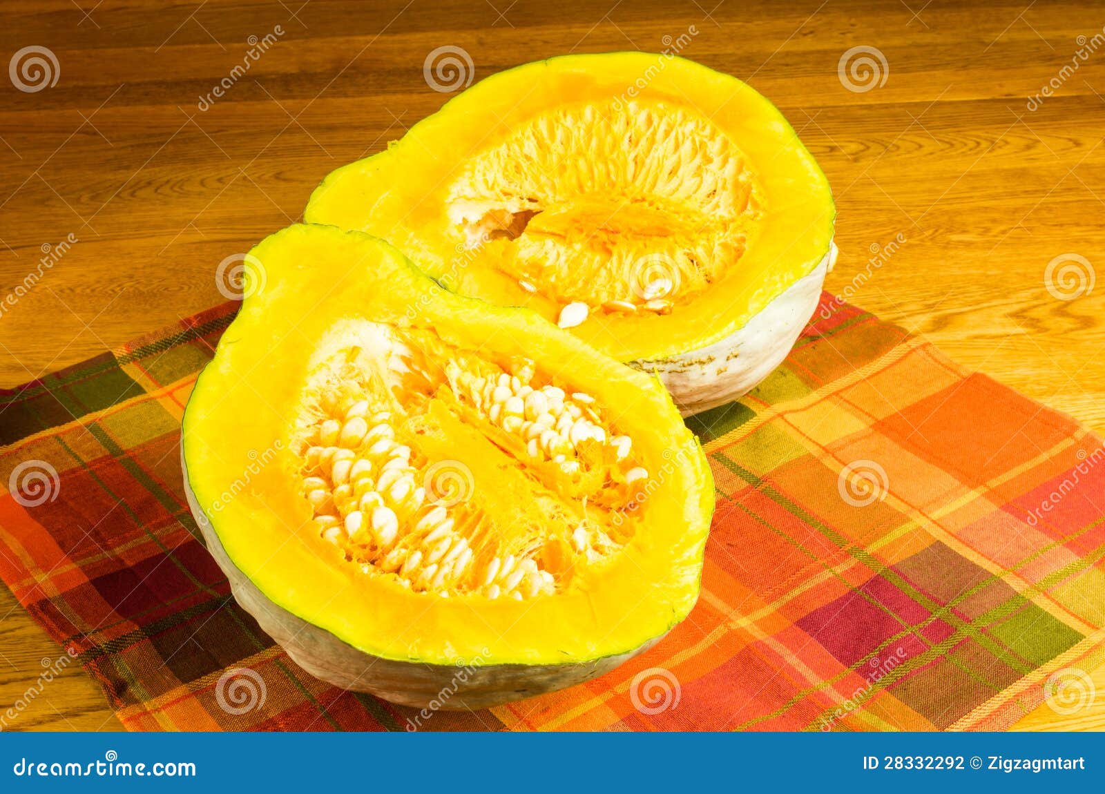 Blue Hubbard Squash Cut in Half Stock Photo - Image of fall, pumpkin ...