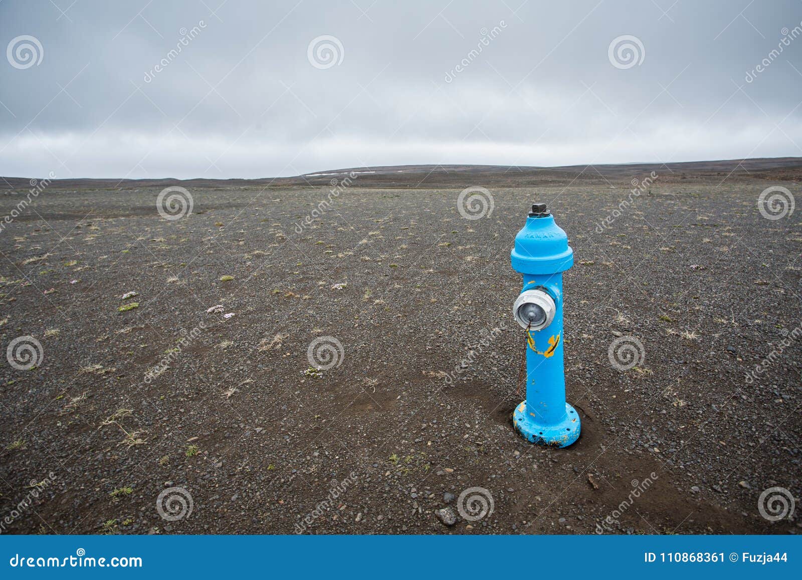Blue hydrant stock image. Image of gushing, flood, residential - 110868361