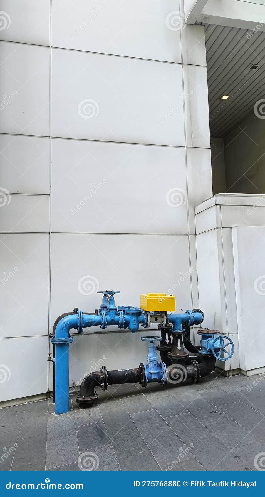 Blue Hydrant Pipeline Photo Stock Photo - Image of hydrant, pipe: 275768880