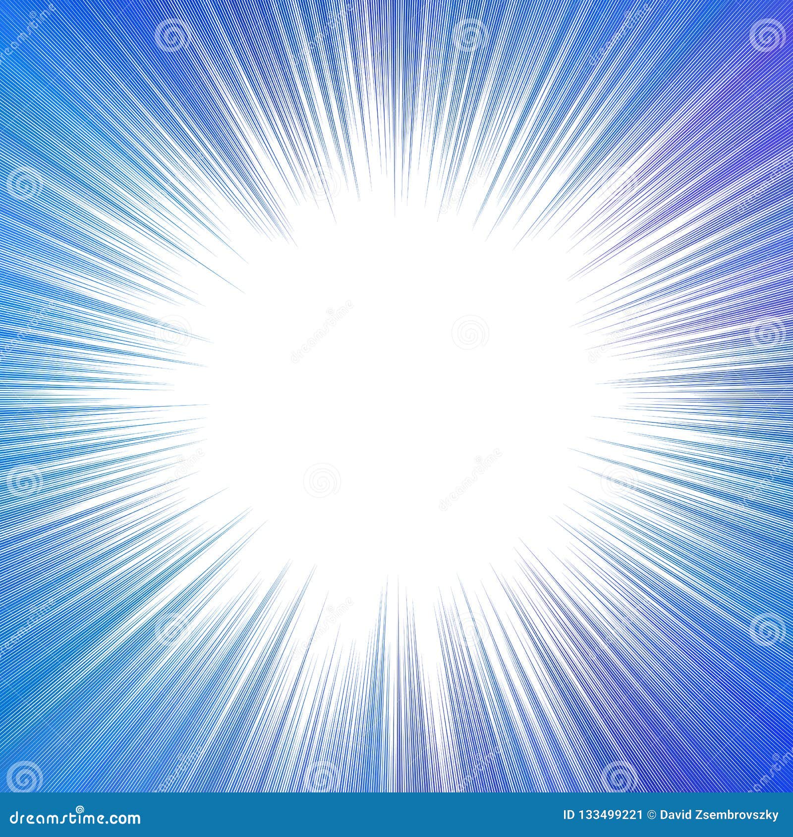 Blue Hypnotic Abstract Sun Burst Background Design - Vector Explosive ...