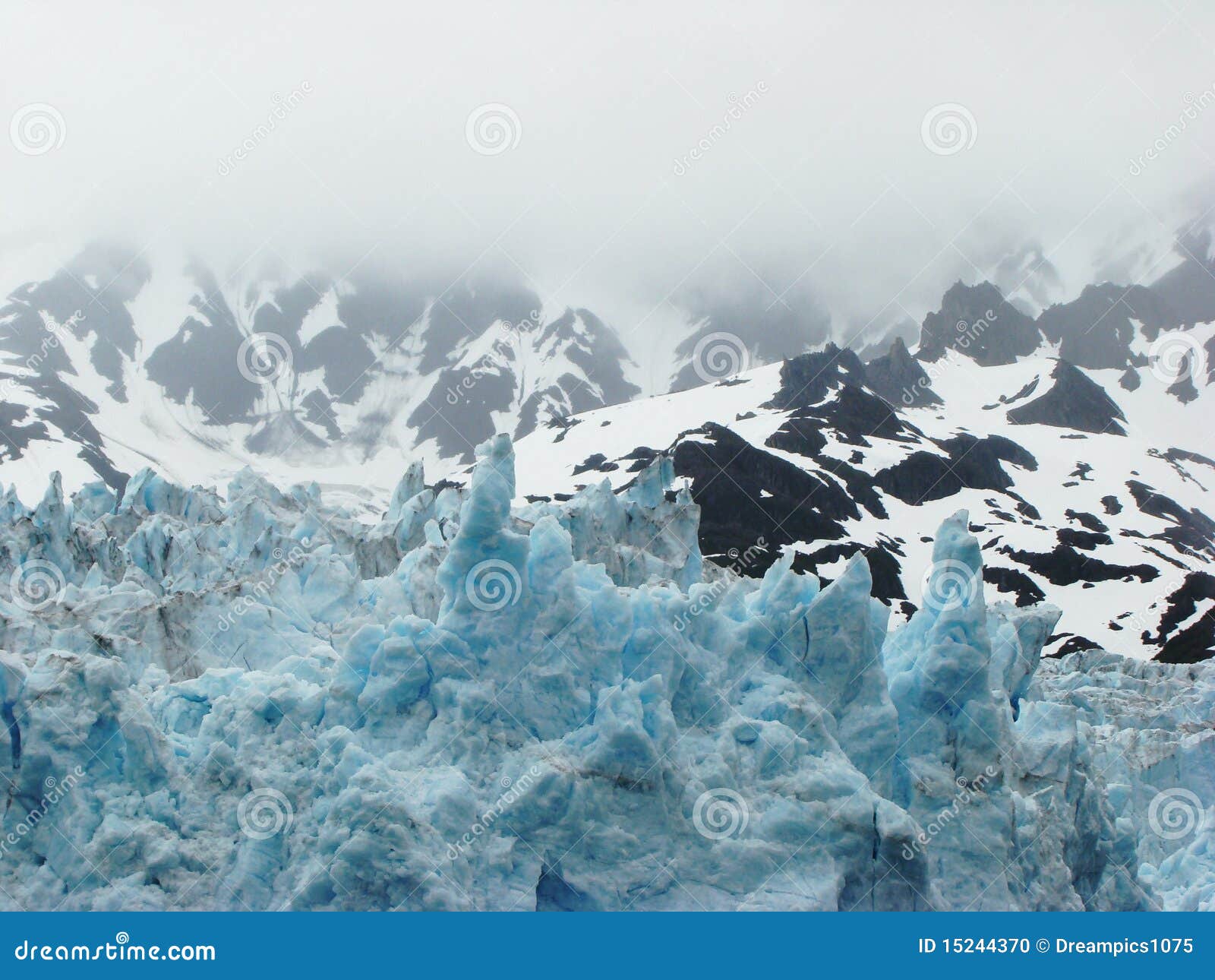 Blue Ice stock photo. Image of park, spires, rugged, glacier - 15244370