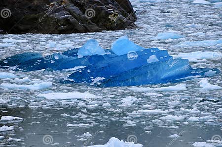 Blue Ice stock image. Image of floating, chunk, blue - 23191895