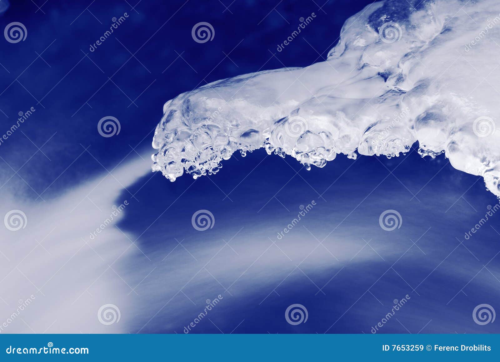 Blue ice stock image. Image of frozen, clear, beautiful - 7653259