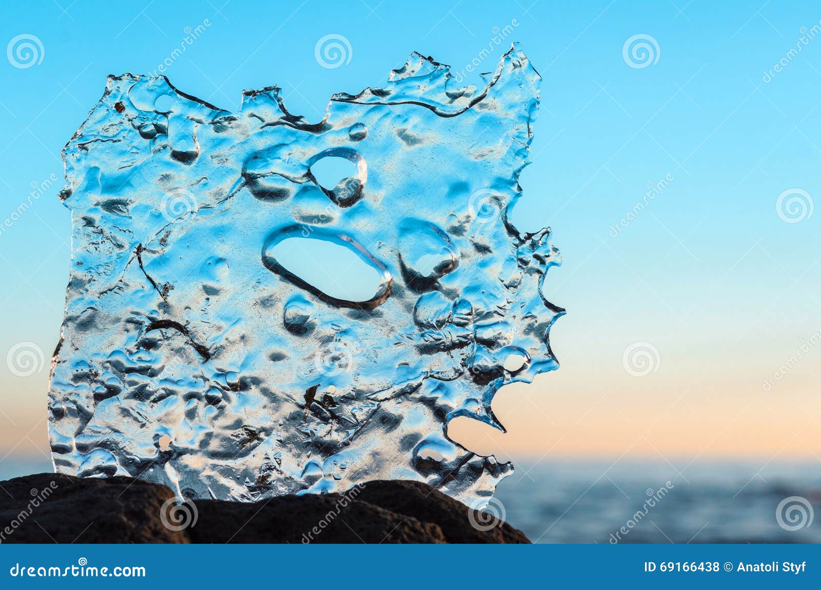 Blue ice stock photo. Image of frosty, clear, thaw, scene - 69166438