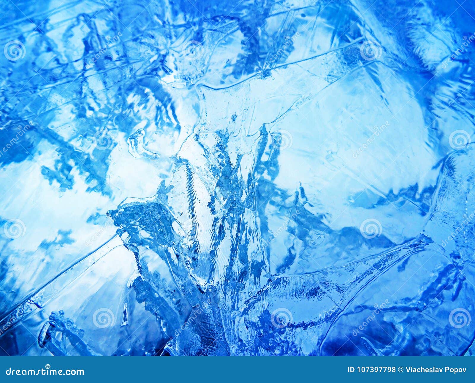 Blue Ice. Abstract Ice Texture Stock Photo - Image of decorative ...