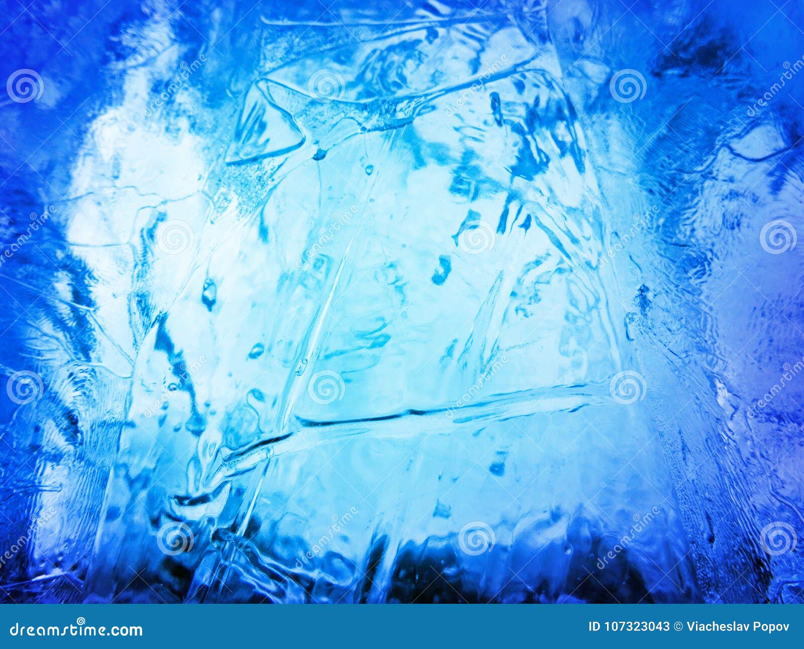 Blue Ice. Abstract Ice Texture Stock Image - Image of closeup, crystal ...