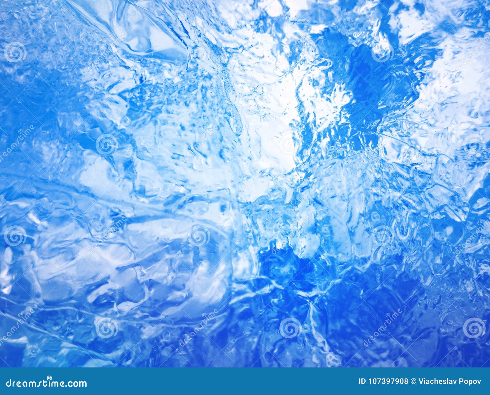 Blue Ice. Abstract Ice Texture Stock Photo - Image of background, light ...