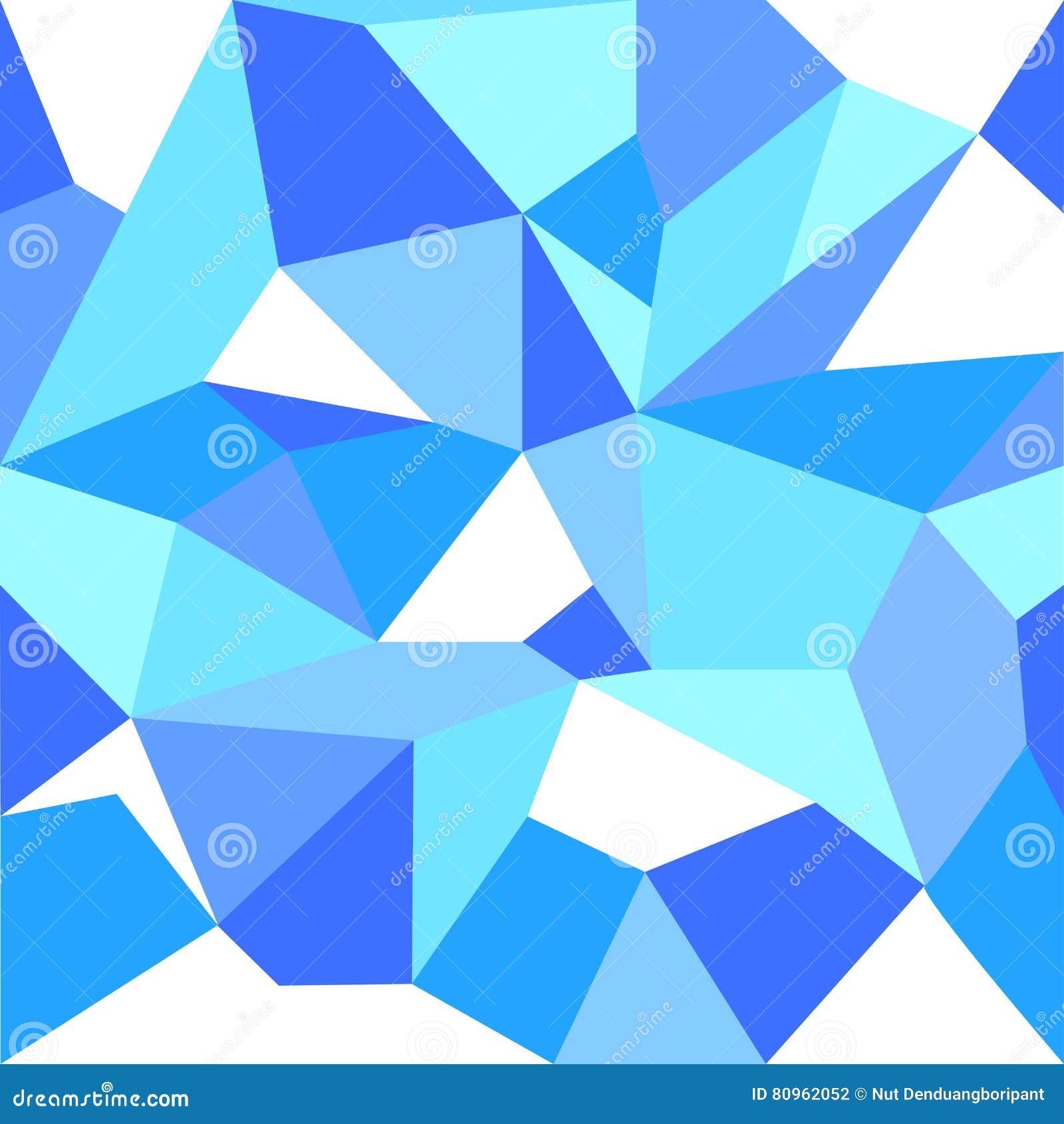 Blue Ice Abstract Seamless Pattern Stock Vector - Illustration of ...