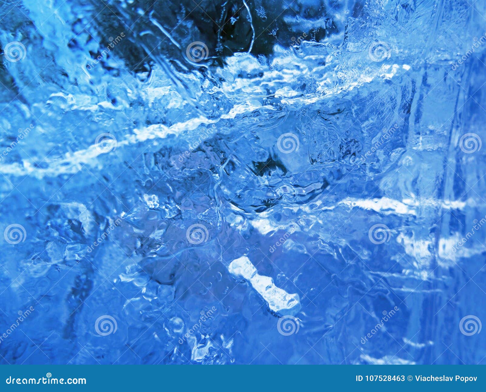Blue Ice. Abstract Ice Texture Stock Image - Image of river, lake ...